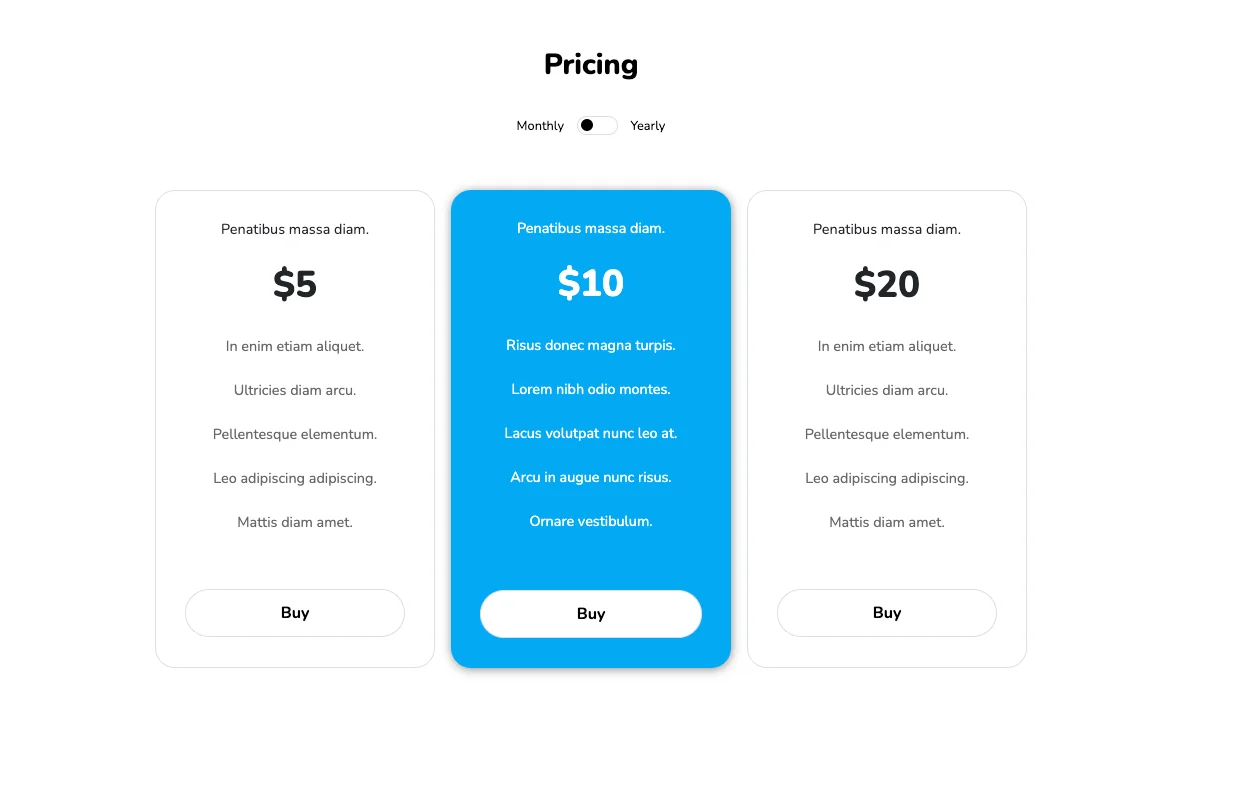 Top 10 Pricing Table Page Designs For Websites With Html, CSS, And ...