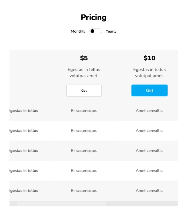 Top 10 Pricing Table Page Designs For Websites With Html, CSS, And ...