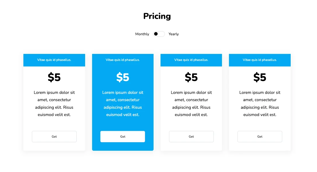 Top 10 Pricing Table Page Designs For Websites With Html, CSS, And ...