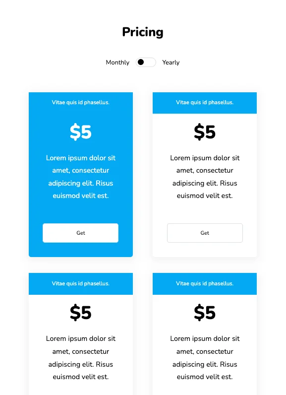 Top 10 Pricing Table Page Designs For Websites With Html, CSS, And ...