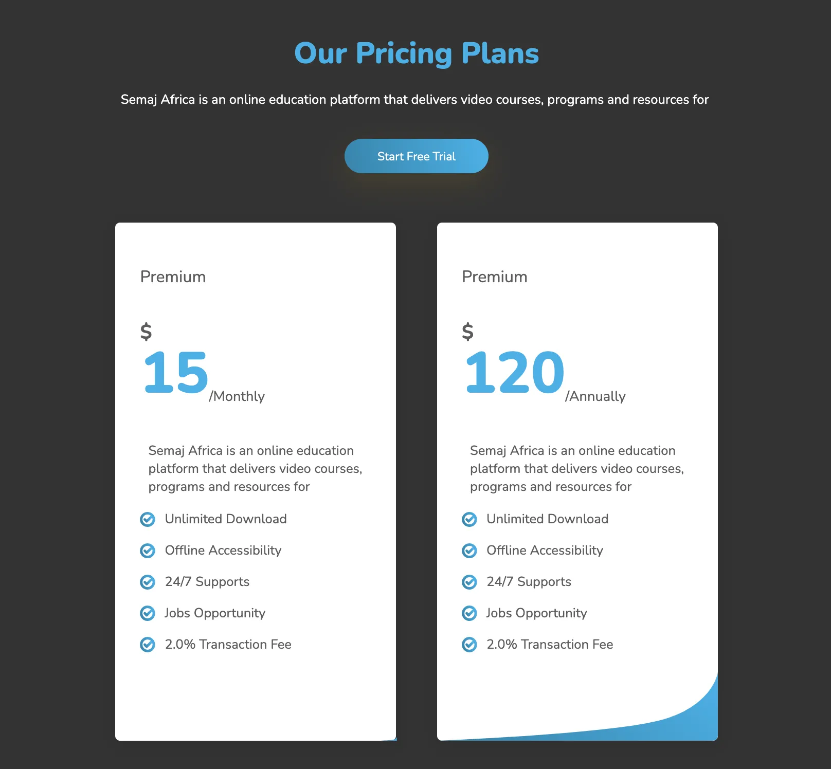 Top 10 Pricing Table Page Designs For Websites With Html, CSS, And ...