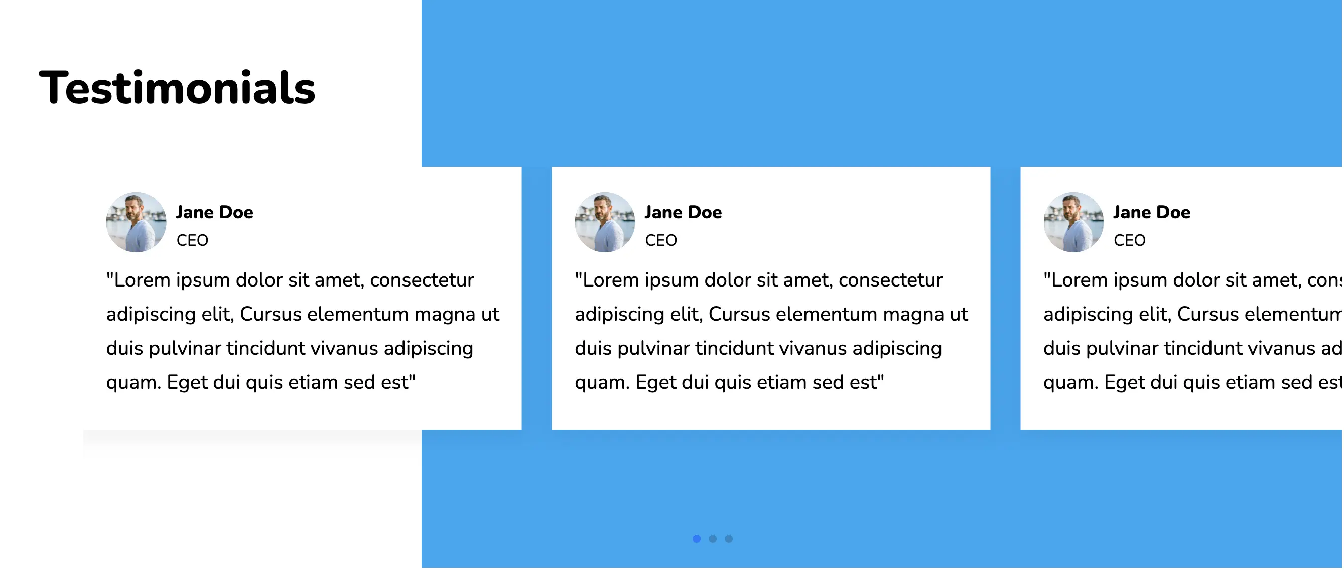 Top 10 Testimonial Section Designs For Websites With Html, CSS, And ...