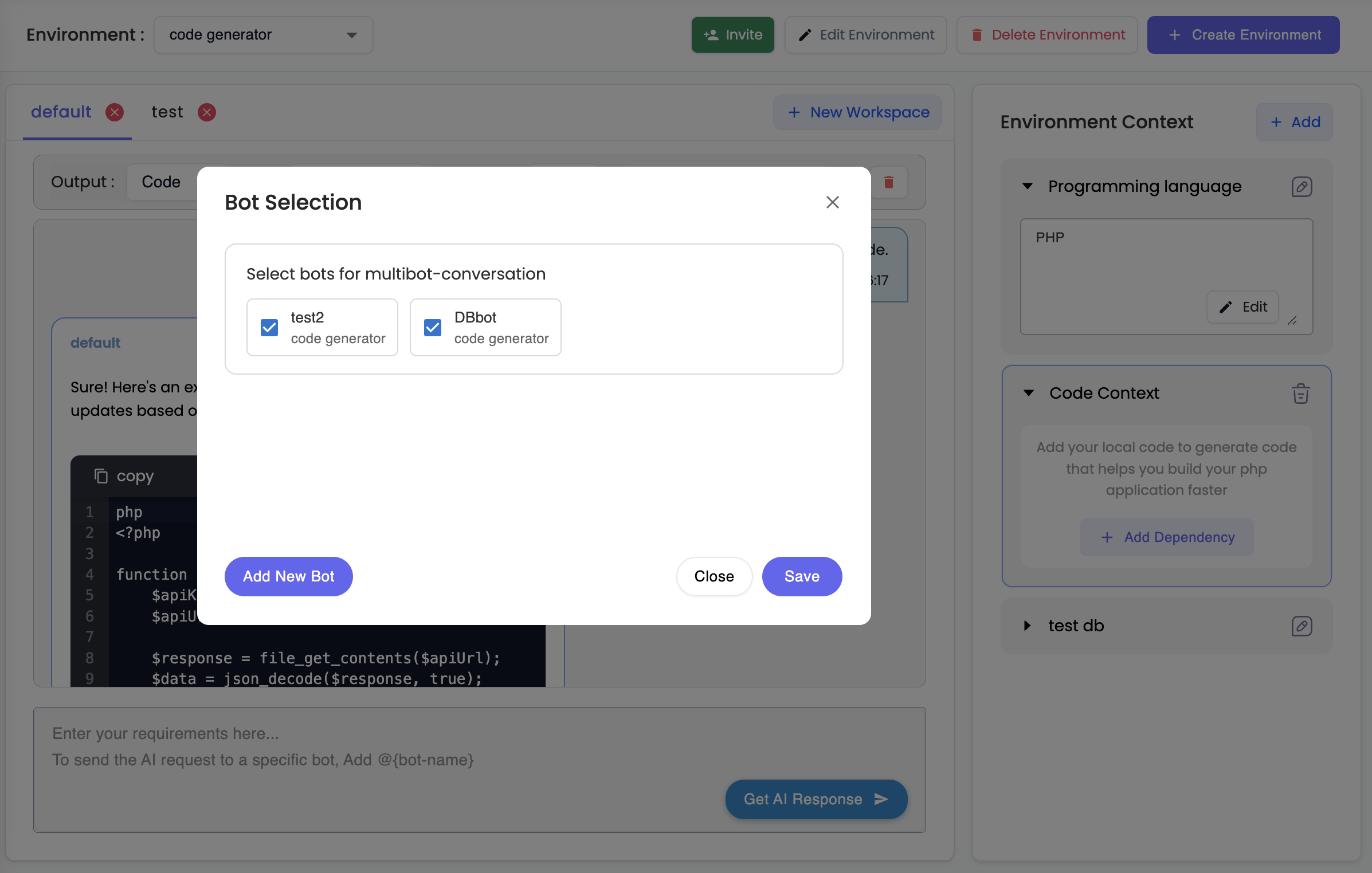 Create AI Chatbots (AI agents) easily with Workik for free